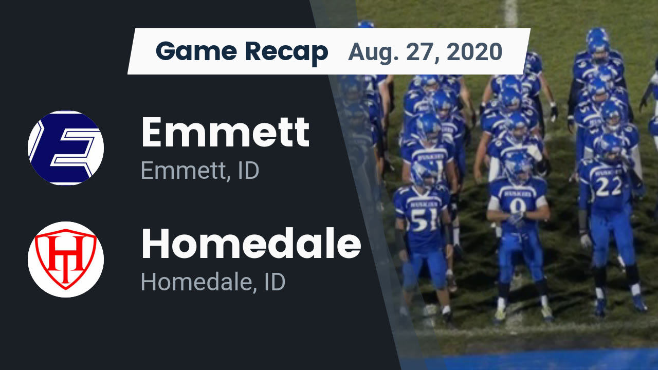 Emmett HS Football Video "Recap: Emmett vs. Homedale 2020" | MaxPreps