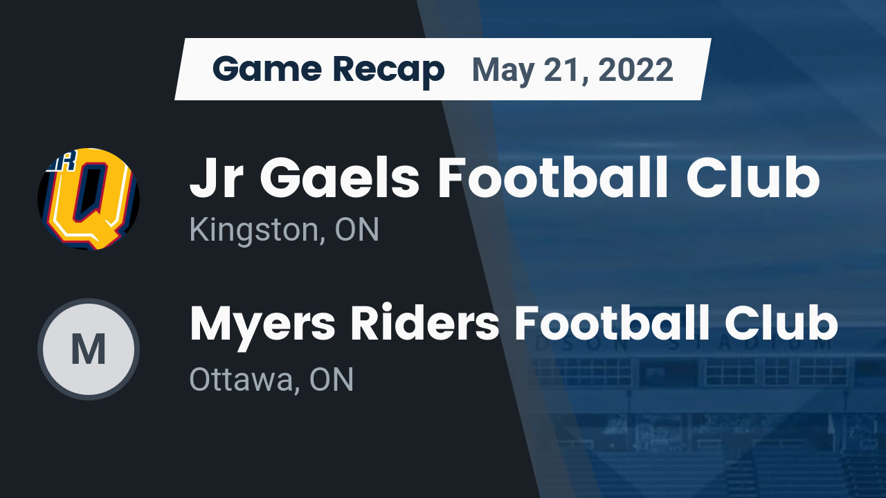 Recap: Jr Gaels Football Club vs. Myers Riders Football Club 2022 - Jr ...