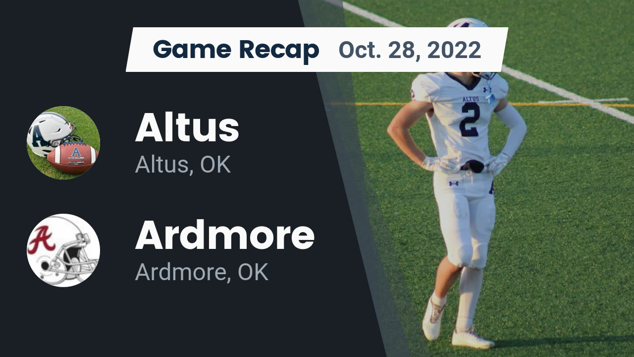 Recap: Altus vs. Ardmore 2022 - Altus High School highlights - Hudl