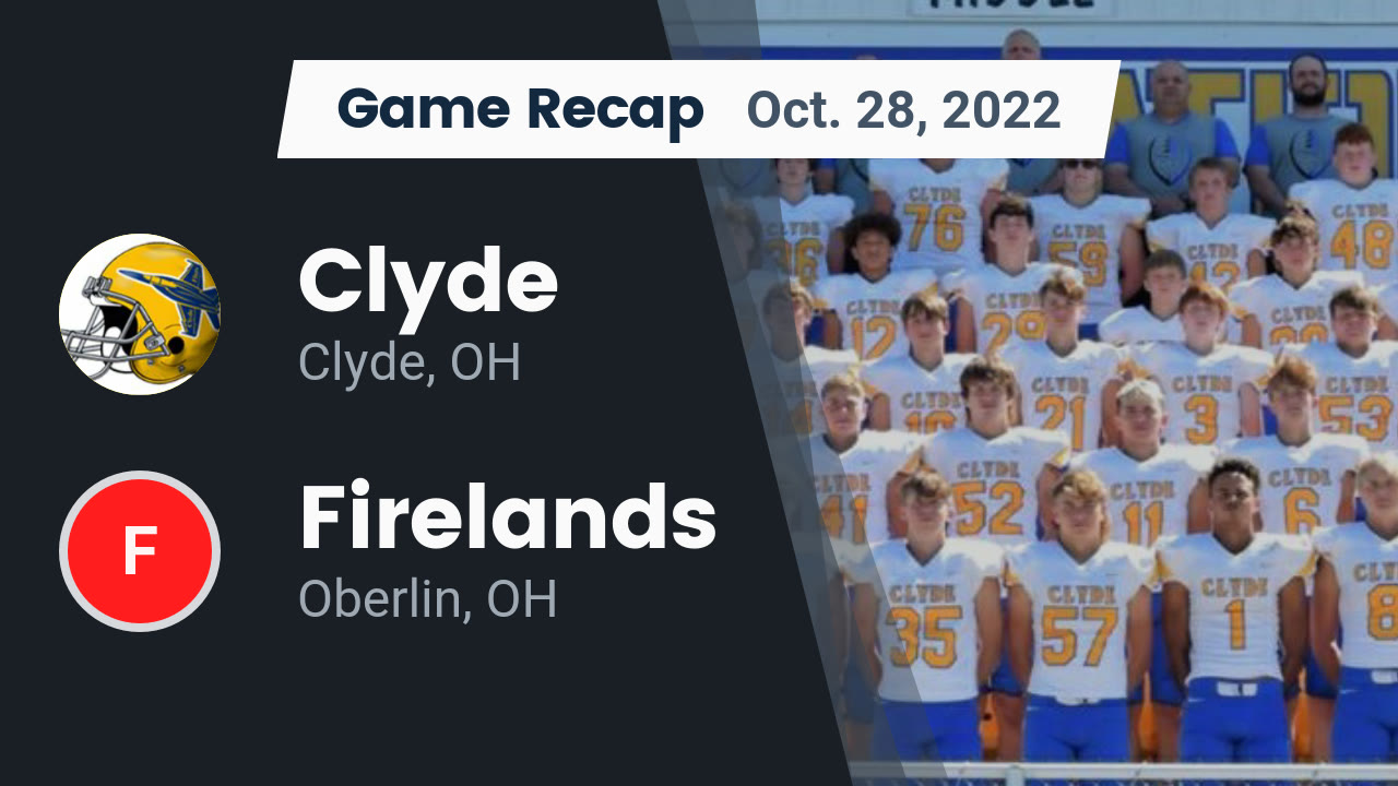Recap: Clyde vs. Firelands 2022 - Clyde highlights - Hudl