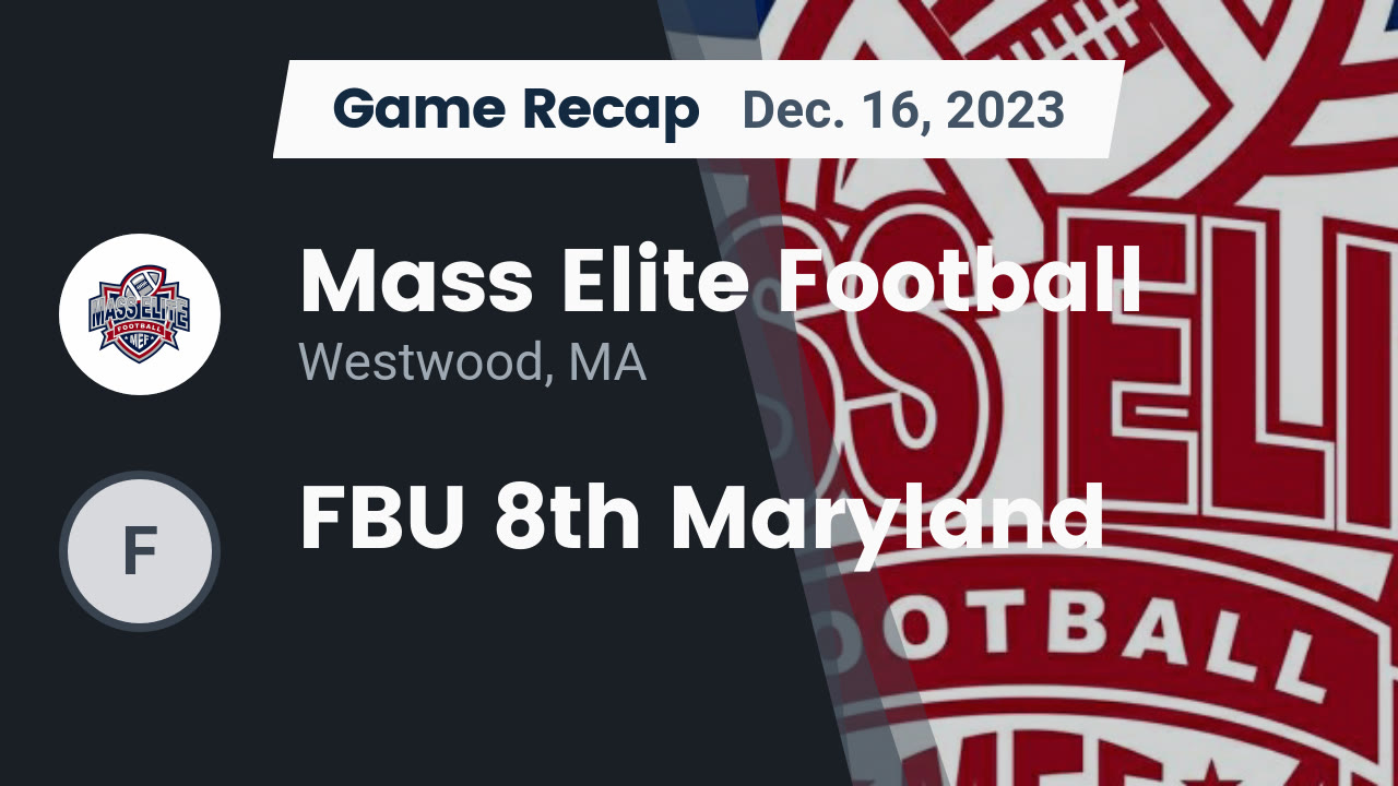 Recap: Mass Elite Football vs. FBU 8th Maryland 2023 - Mass Elite ...