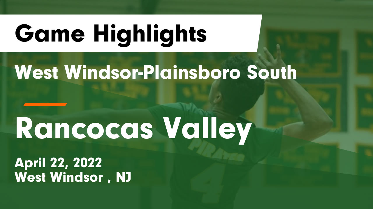 West Windsor-Plainsboro South vs Rancocas Valley Game Highlights ...