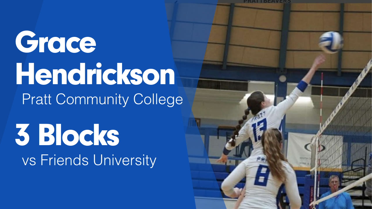 3 Blocks vs Friends University - Grace Hendrickson highlights - Hudl
