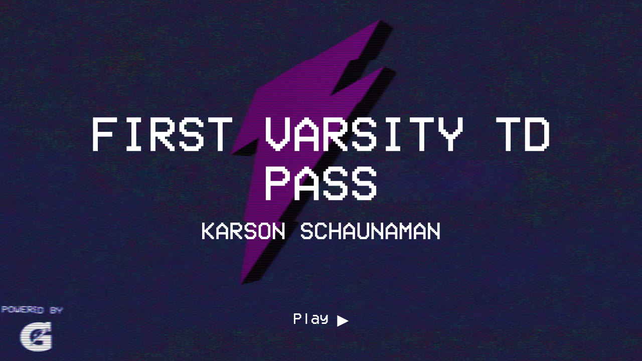 First Varsity TD Pass - Karson Schaunaman highlights - Hudl