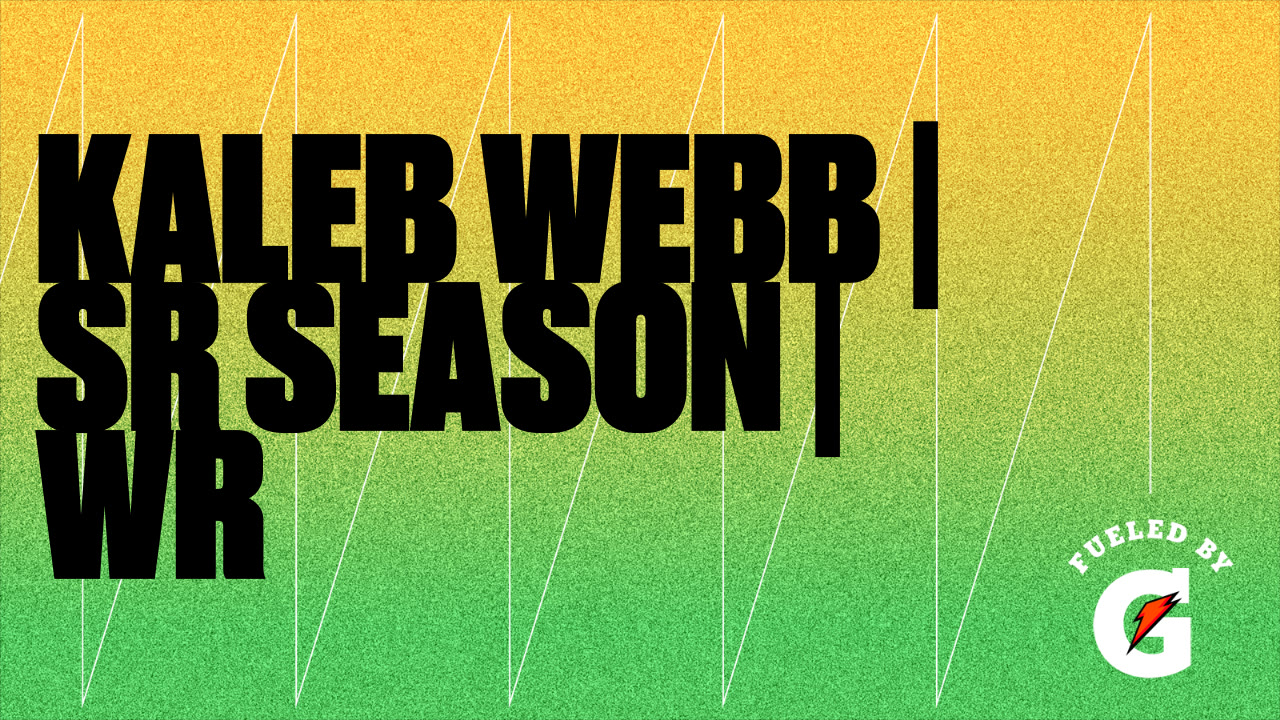 Kaleb Webb | SR Season | WR - Kaleb Webb highlights - Hudl