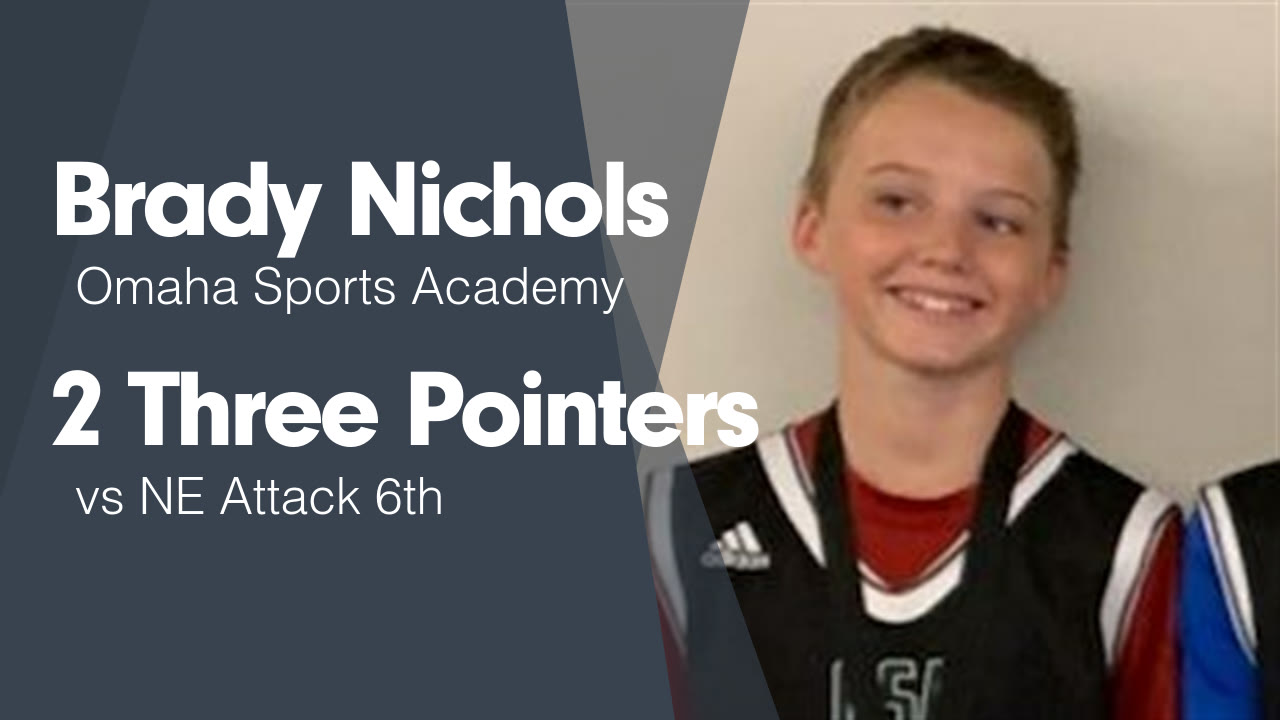 2 Three Pointers vs NE Attack 6th - Brady Nichols highlights - Hudl