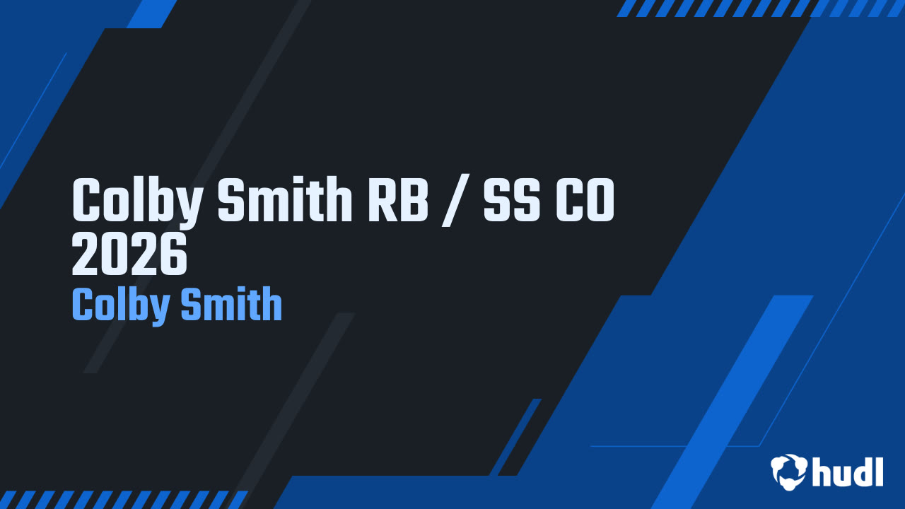 Colby Smith RB / SS CO 2026 - Colby Smith highlights - Hudl