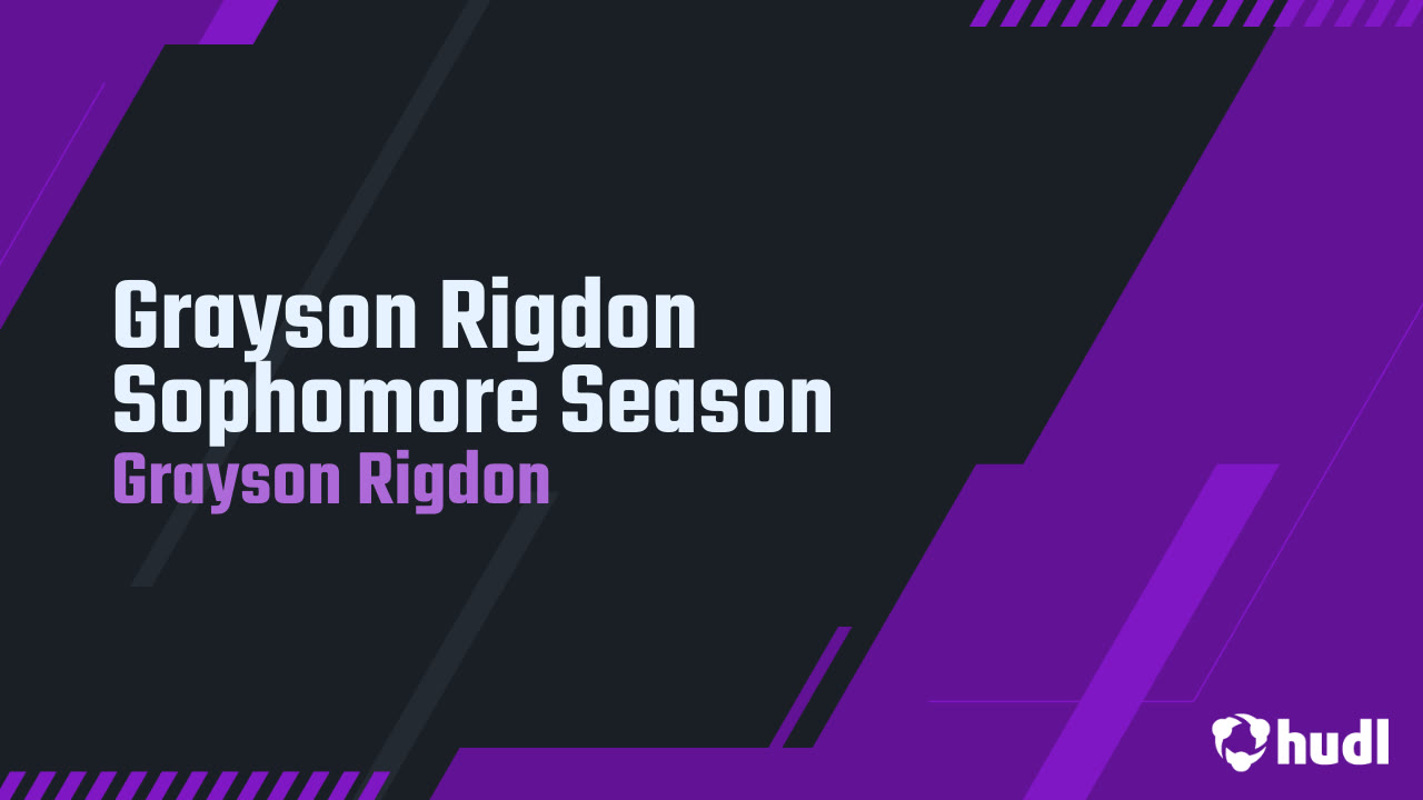 Grayson Rigdon Sophomore Season - Grayson Rigdon highlights - Hudl
