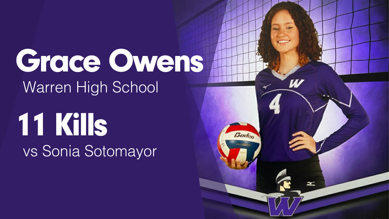 11 Kills vs Sonia Sotomayor - Grace Owens highlights - Hudl