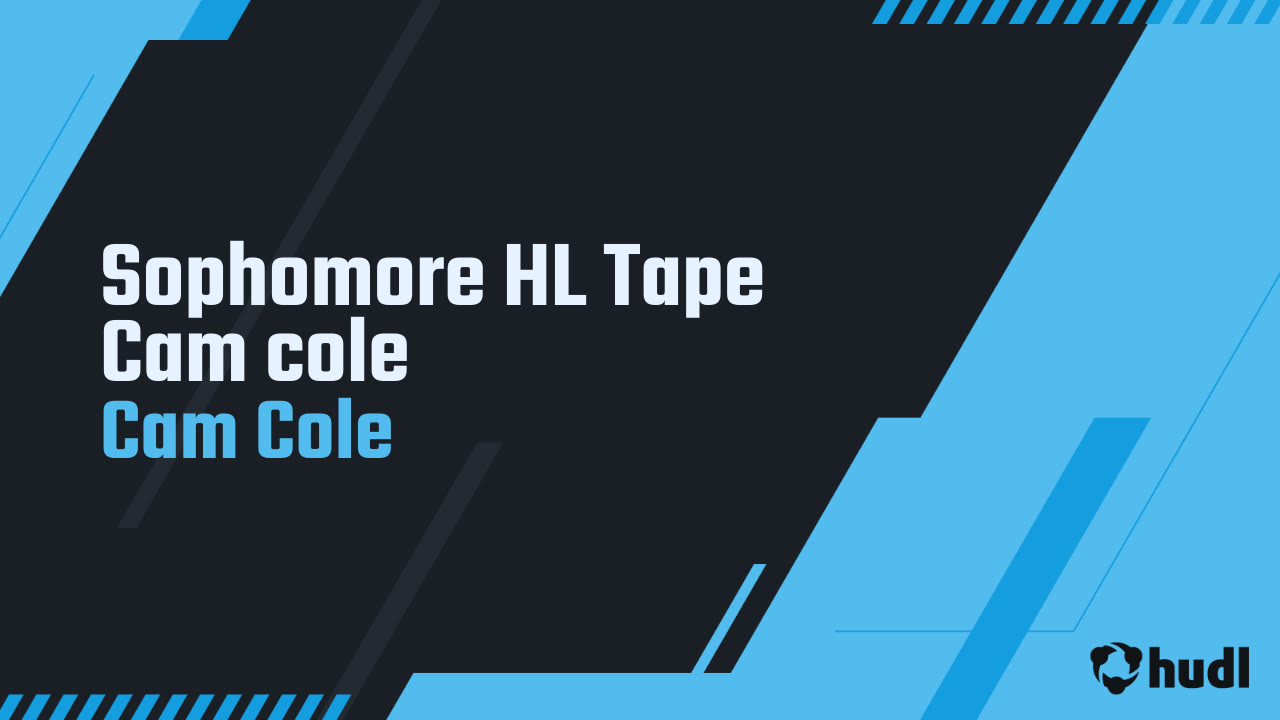 Sophomore HL Tape Cam cole - Camrin Cole highlights - Hudl