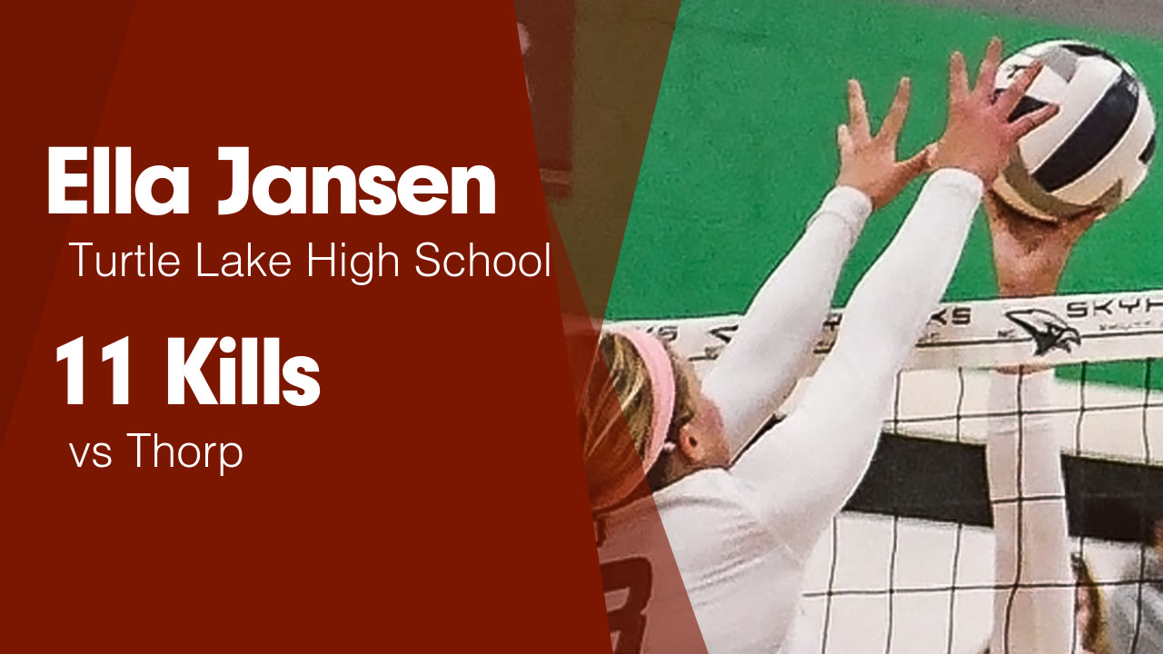 11 Kills vs Thorp - Ella Jansen highlights - Hudl