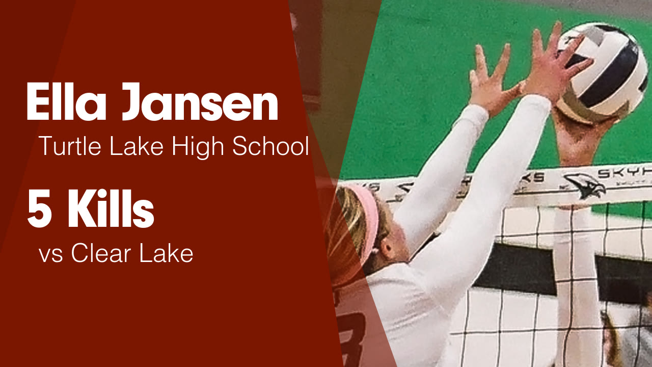 5 Kills vs Clear Lake - Ella Jansen highlights - Hudl