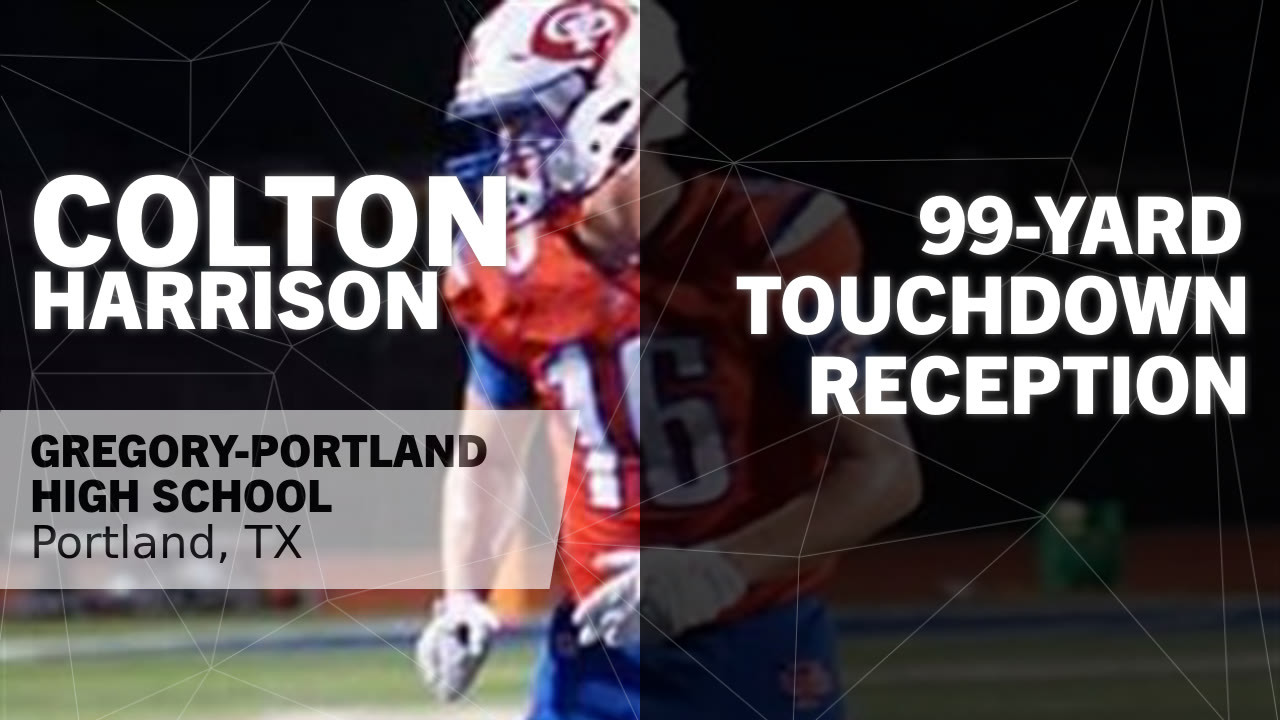 99-yard Touchdown Reception vs Porter - Colton Harrison highlights - Hudl