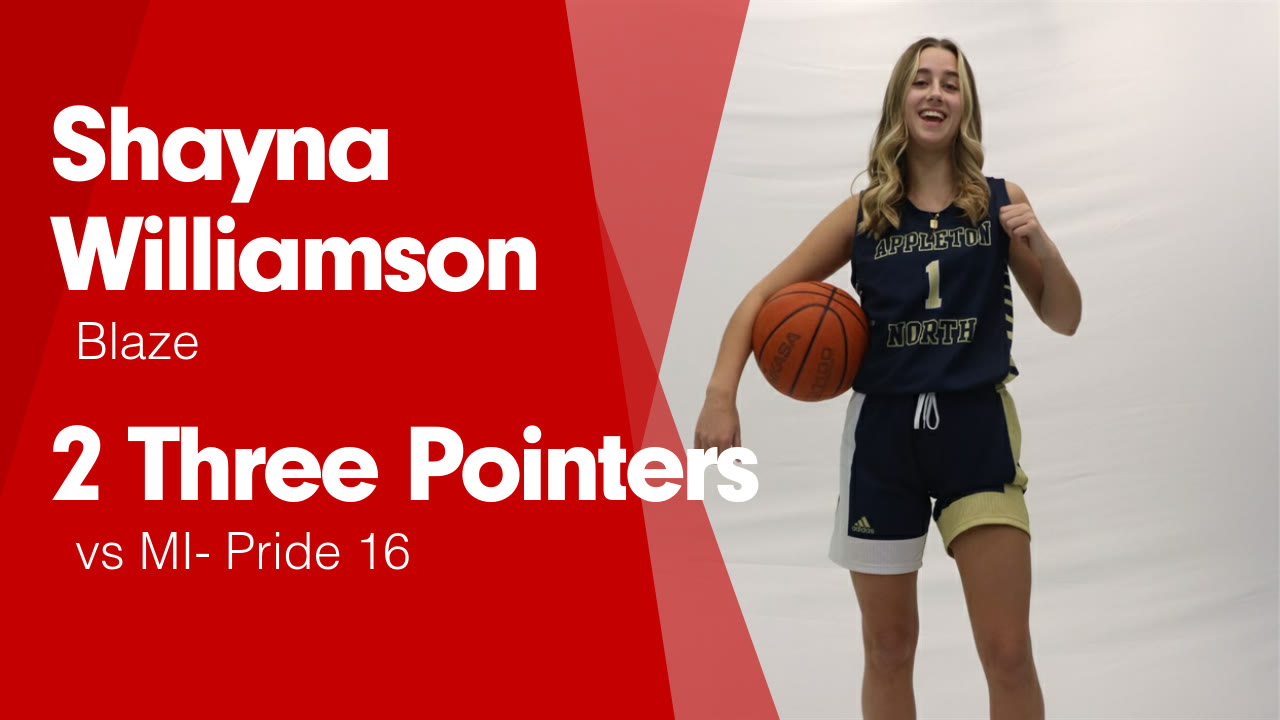 2 Three Pointers vs MI- Pride 16 - Shayna Williamson highlights - Hudl