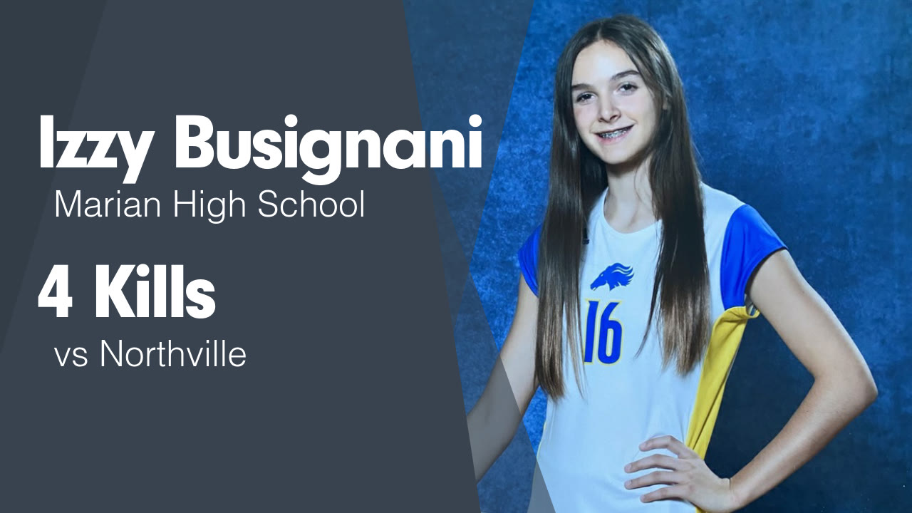 4 Kills vs Northville - Izzy Busignani highlights - Hudl