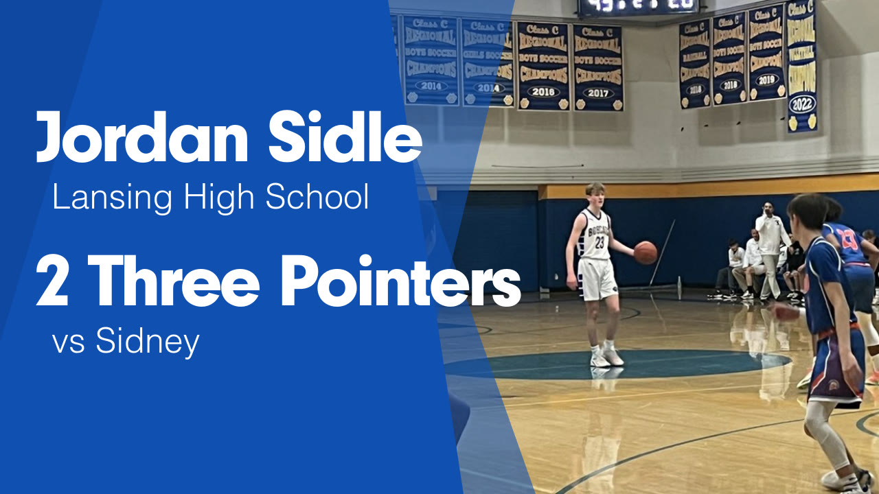 2 Three Pointers vs Sidney - Jordan Sidle highlights - Hudl