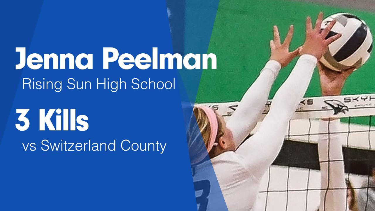 3 Kills vs Switzerland County - Jenna Peelman highlights - Hudl