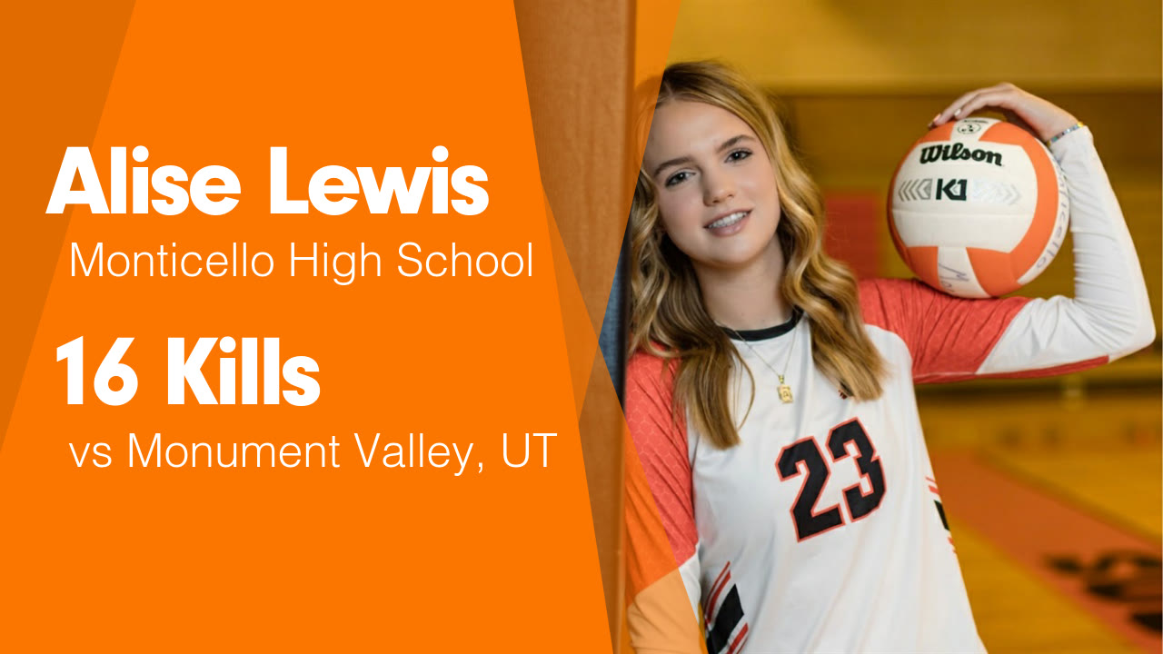 16 Kills vs Monument Valley, UT - Alise Lewis highlights - Hudl
