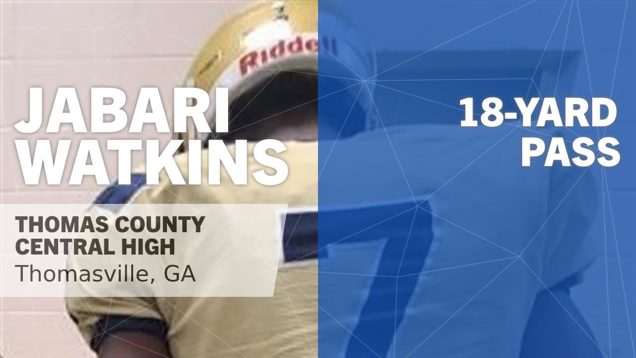 18-yard Pass vs Brooks County - Jabari Watkins highlights - Hudl