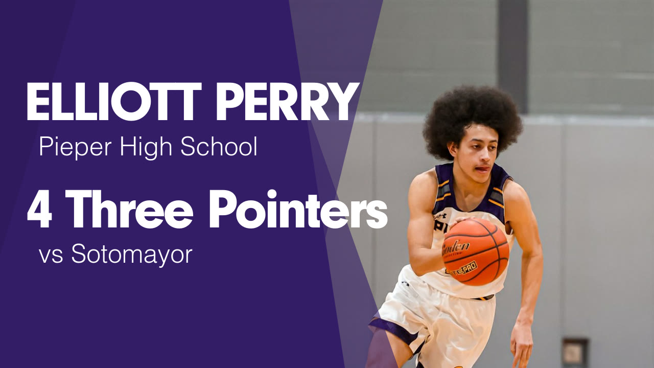 4 Three Pointers vs Sotomayor - ELLIOTT PERRY highlights - Hudl