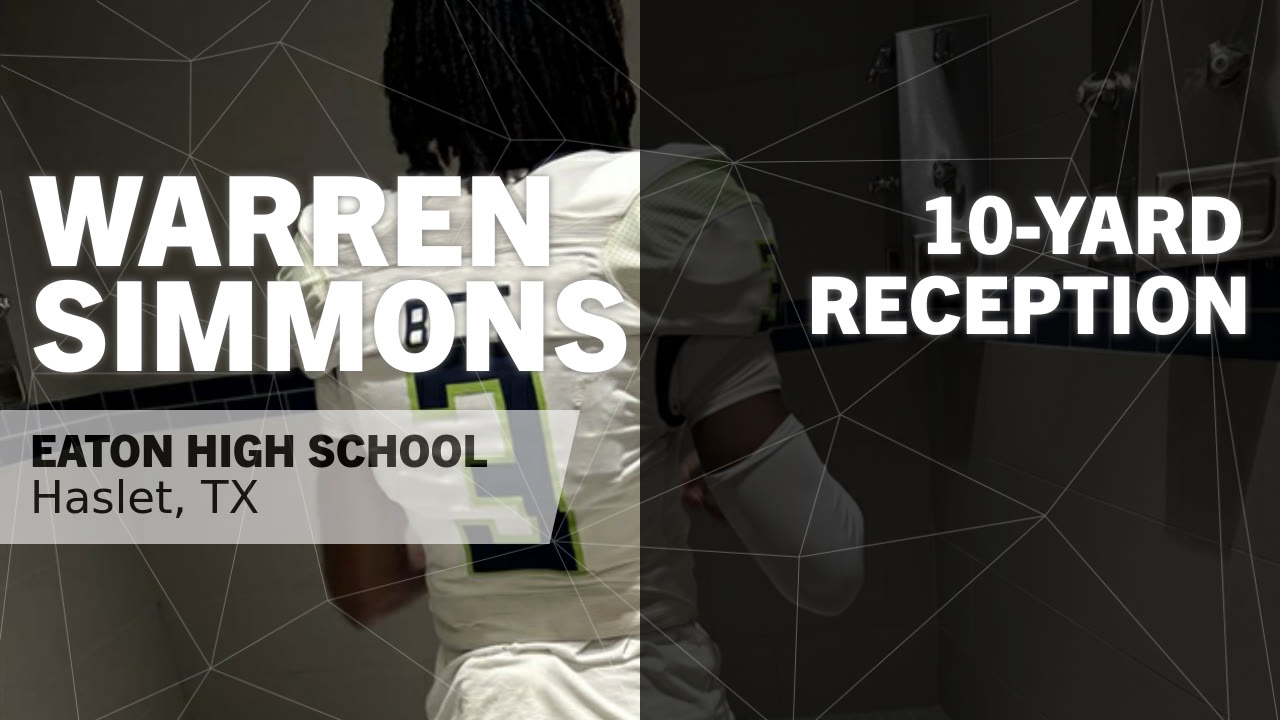 10-yard Reception vs L.D. Bell - Warren Simmons highlights - Hudl
