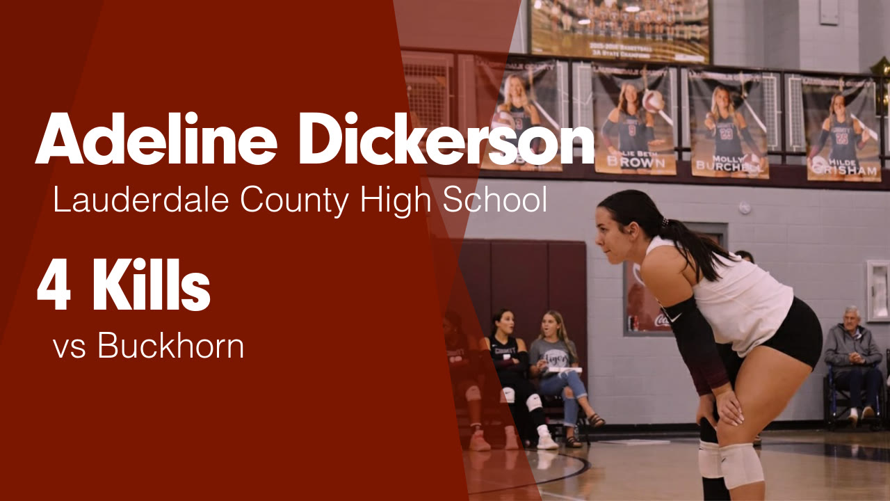 4 Kills vs Buckhorn - Adeline Dickerson highlights - Hudl