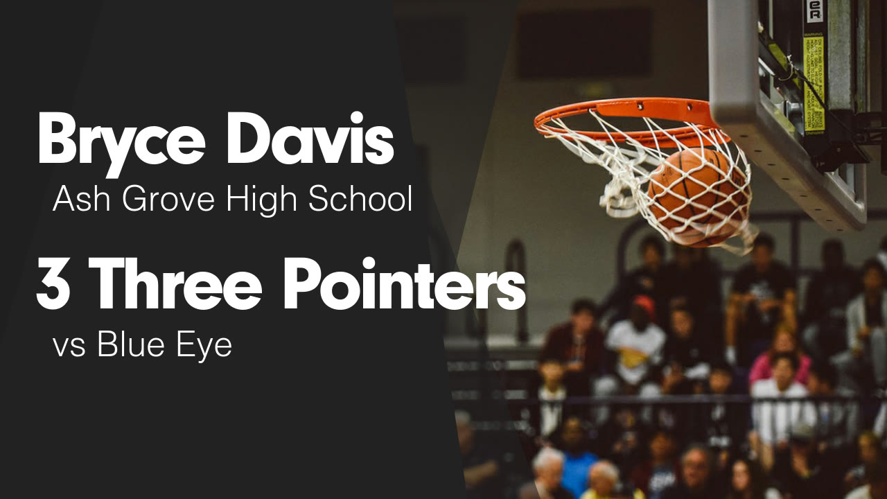 3 Three Pointers vs Blue Eye - Bryce Davis highlights - Hudl