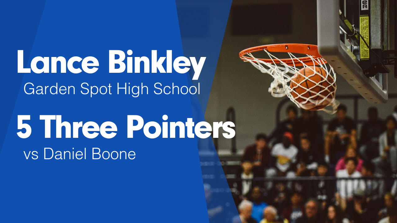 5 Three Pointers vs Daniel Boone - Lance Binkley highlights - Hudl