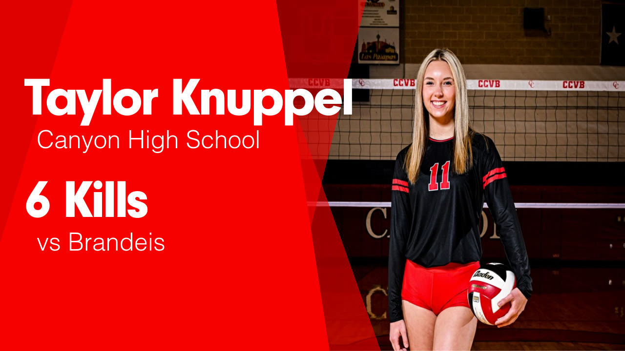 6 Kills vs Brandeis - Taylor Knuppel highlights - Hudl