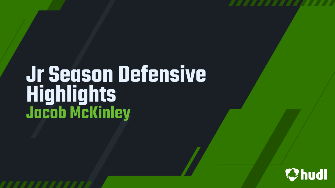 Jr Season Defensive Highlights - Jacob McKinley highlights - Hudl
