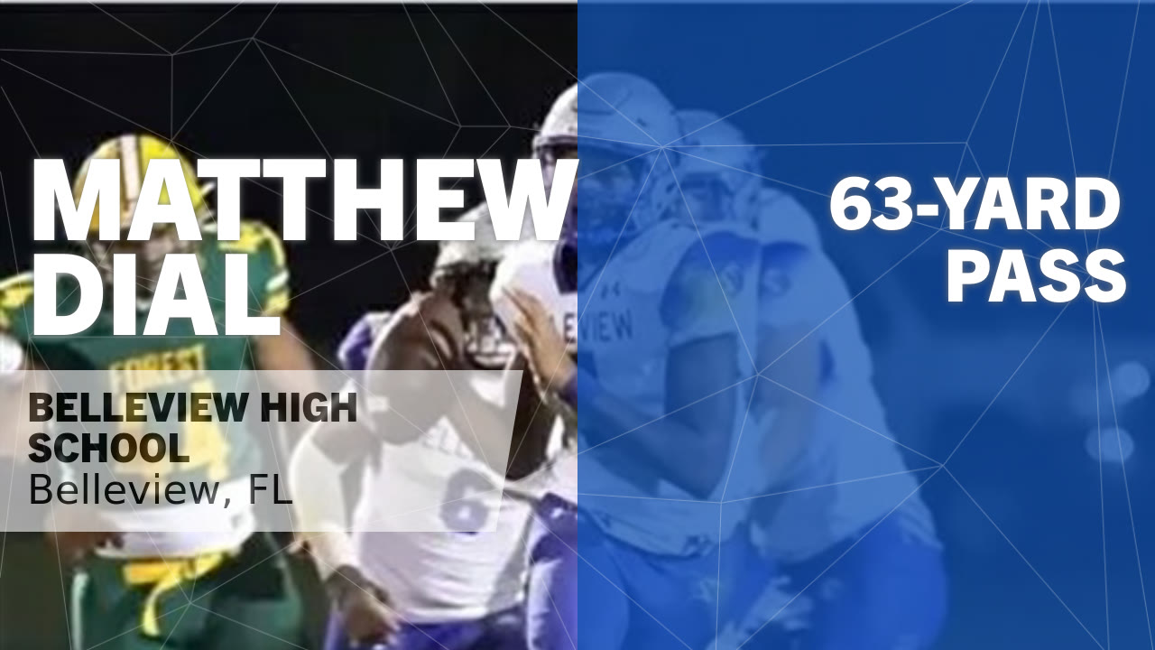 63-yard Pass vs Tavares - Matthew Dial highlights - Hudl