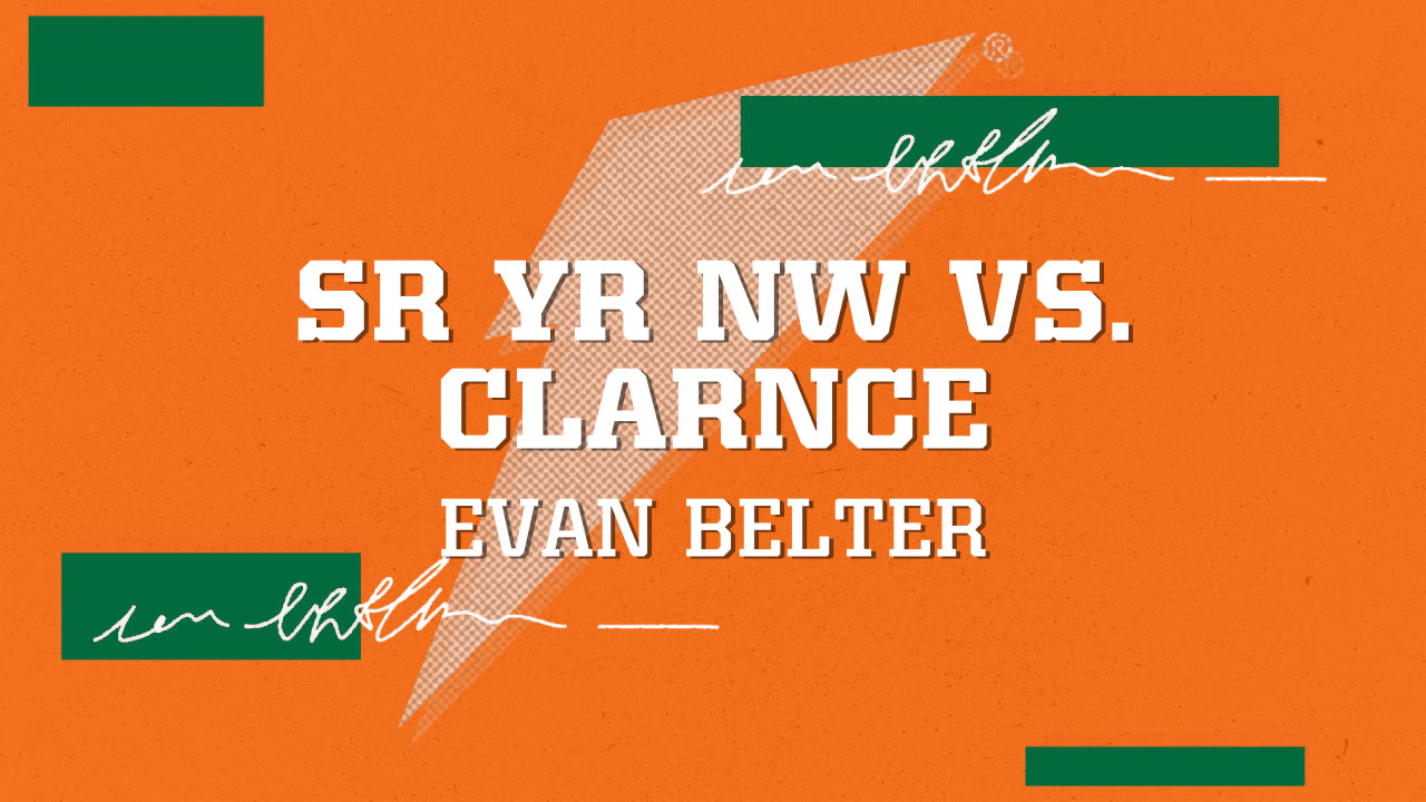 SR YR NW VS. CLARNCE - Evan Belter highlights - Hudl