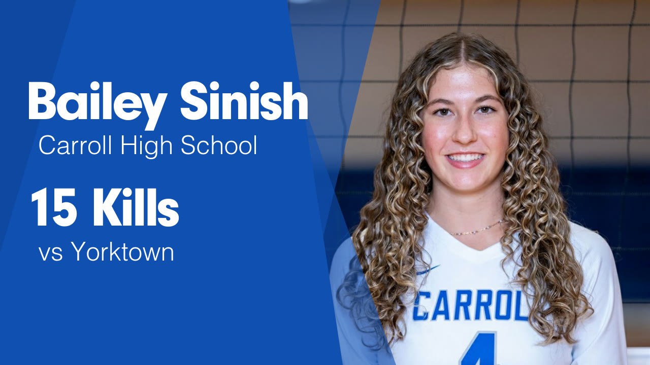 15 Kills vs Yorktown - Bailey Sinish highlights - Hudl