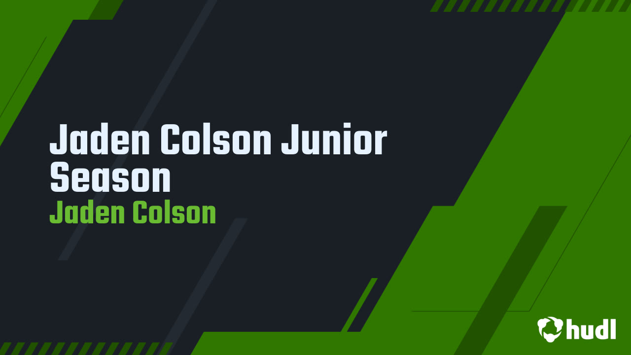 Jaden Colson Junior Season - Jaden Colson highlights - Hudl
