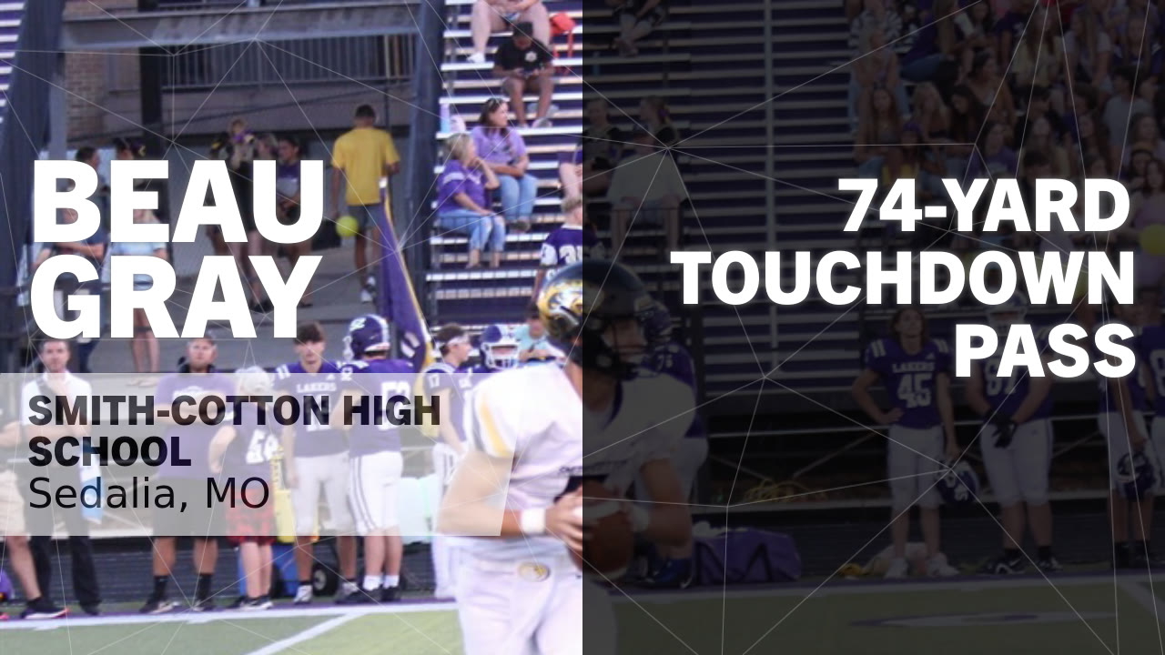 74-yard Touchdown Pass vs Hickman - Beau Gray highlights - Hudl