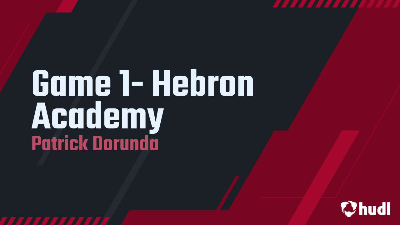 Game 1- Hebron Academy - Patrick Dorunda highlights - Hudl
