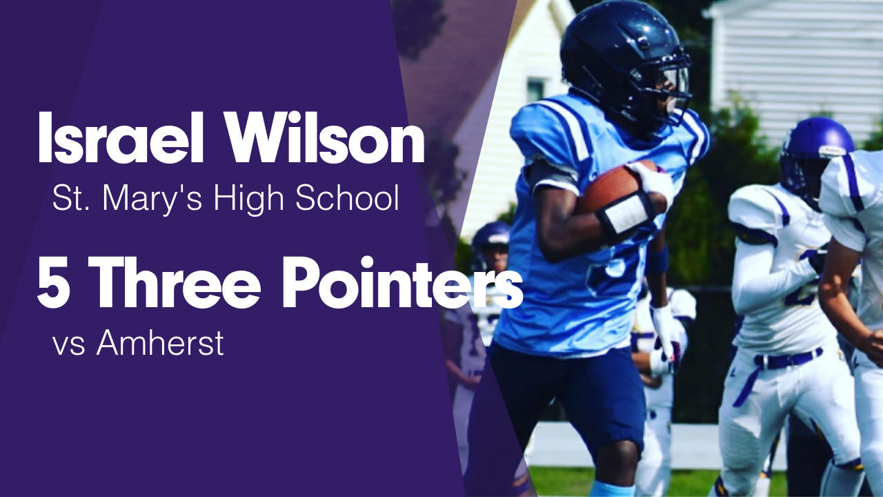 5 Three Pointers vs Amherst - Israel Wilson highlights - Hudl