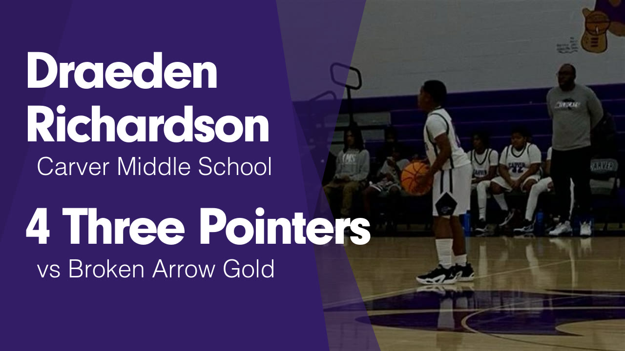 4 Three Pointers vs Broken Arrow Gold - Draeden Richardson highlights ...