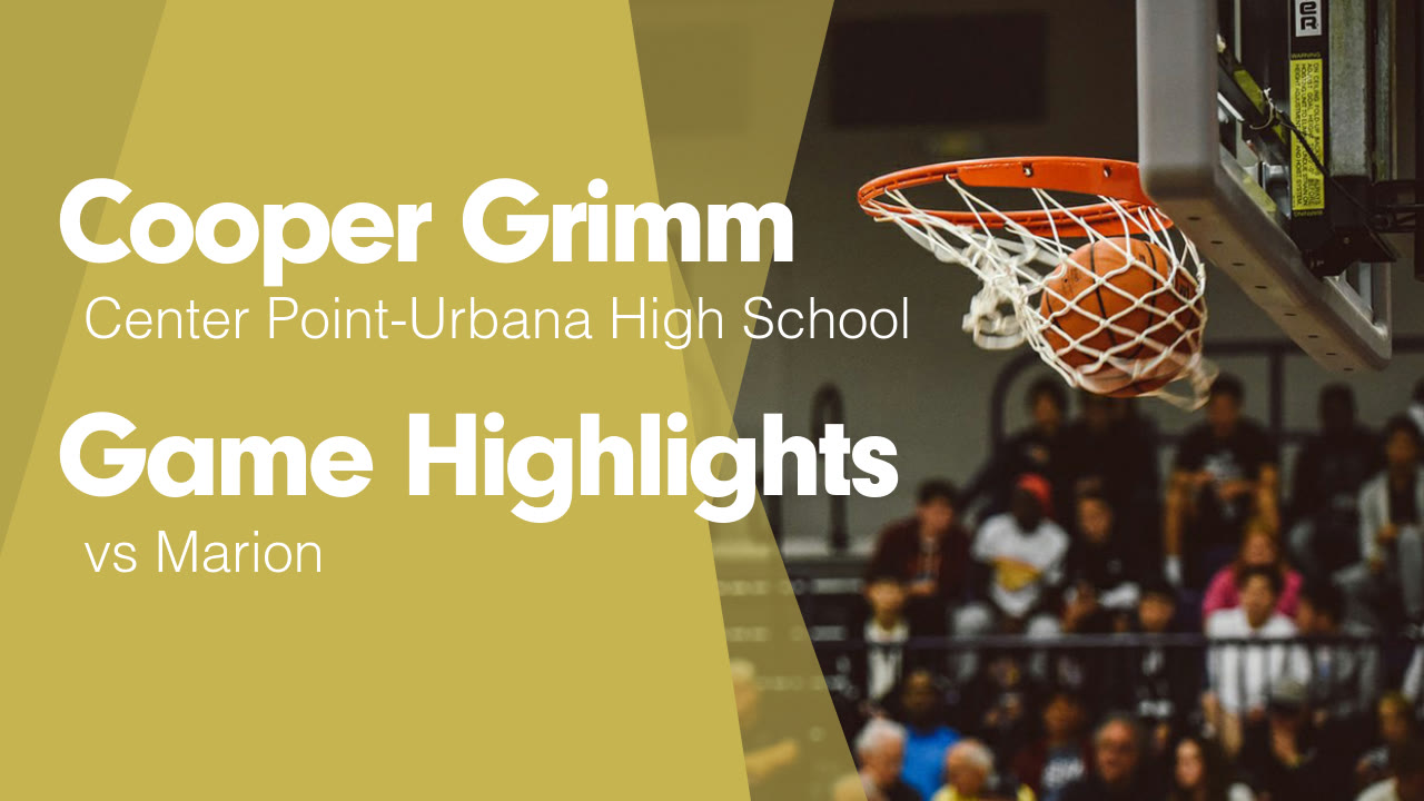 Game Highlights vs Marion - Cooper Grimm highlights - Hudl
