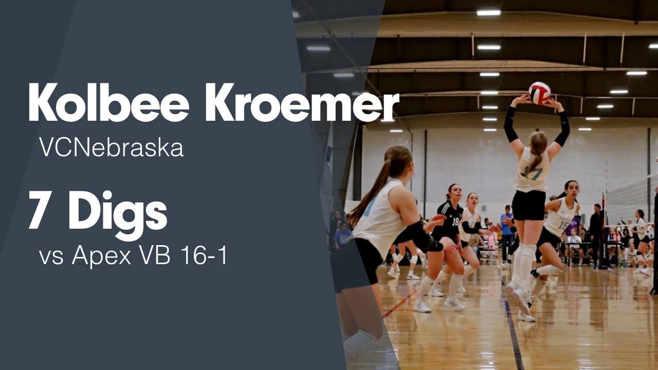 7 Digs vs Apex VB 16-1 - Kolbee Kroemer highlights - Hudl