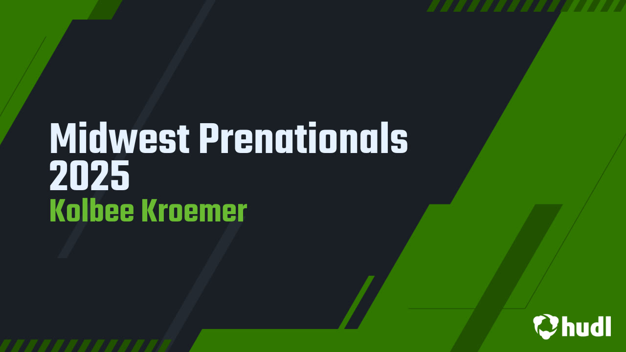 Midwest Prenationals 2025 - Kolbee Kroemer highlights - Hudl