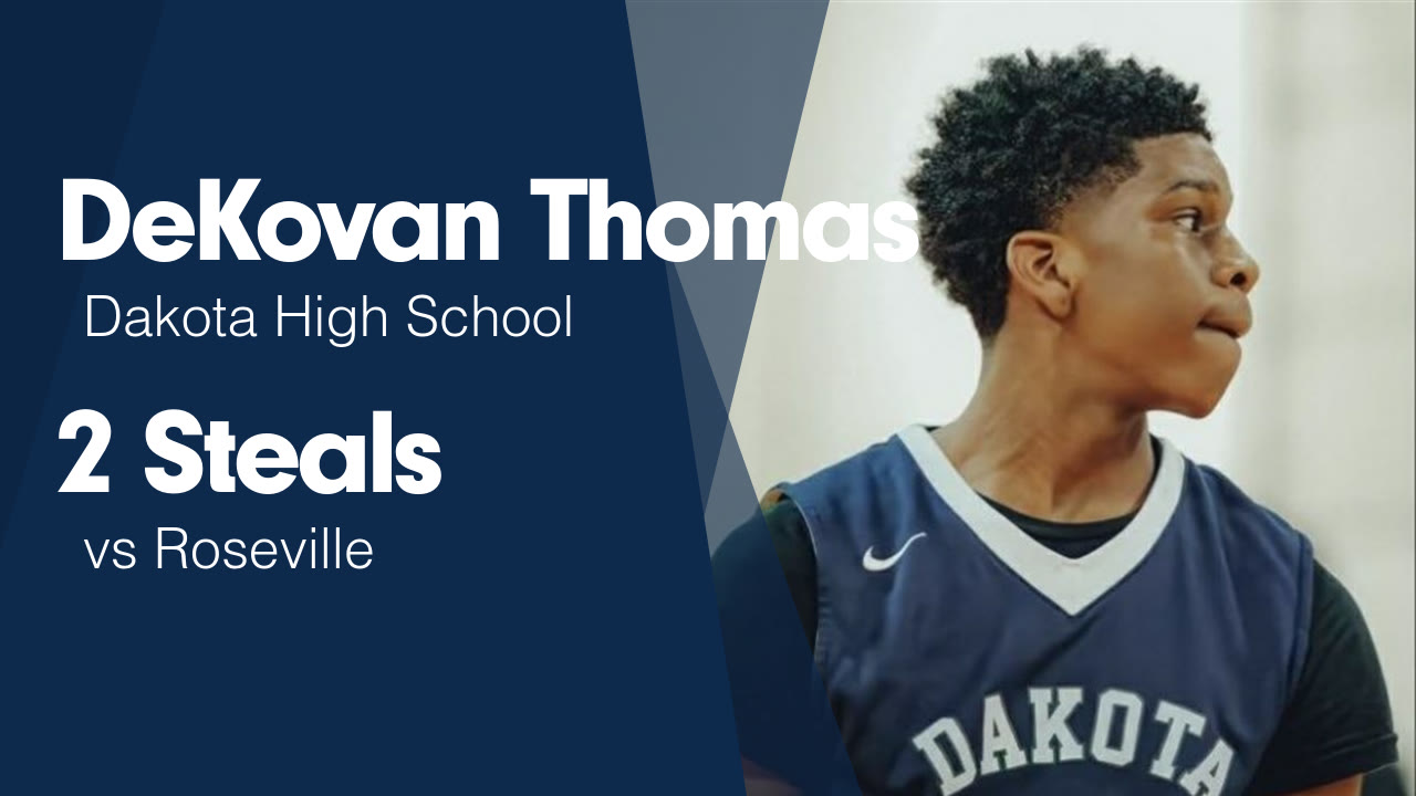 2 Steals vs Roseville - DeKovan Thomas highlights - Hudl