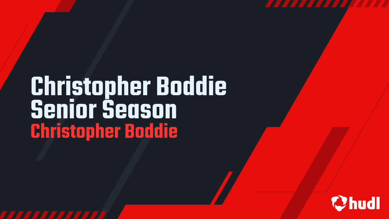 Christopher Boddie Senior Season - Christopher Boddie highlights - Hudl