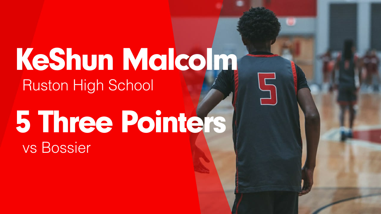 5 Three Pointers vs Bossier - KeShun Malcolm highlights - Hudl