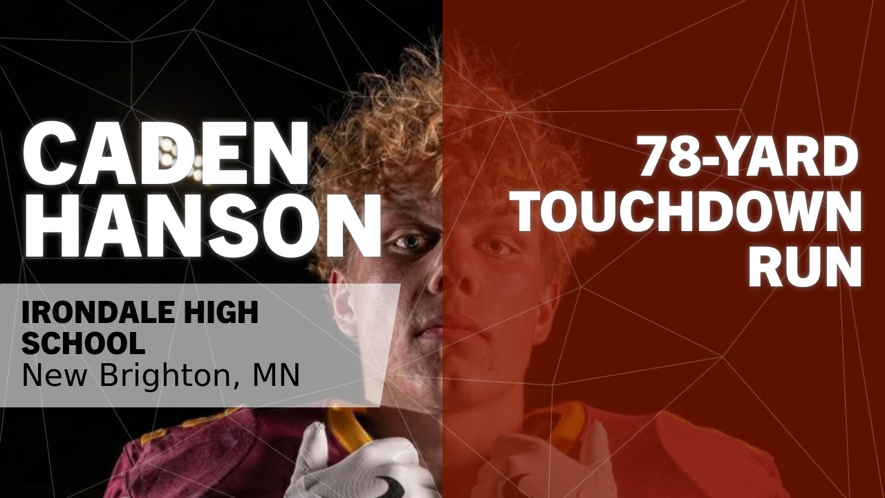 78-yard Touchdown Run vs St. Francis - Caden Hanson highlights - Hudl