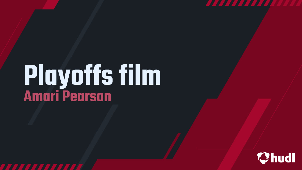 Playoffs film - Amari Pearson highlights - Hudl
