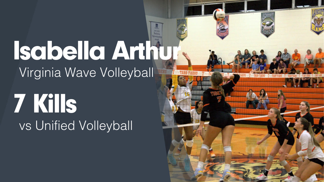 7 Kills vs Unified Volleyball - Isabella Arthur highlights - Hudl