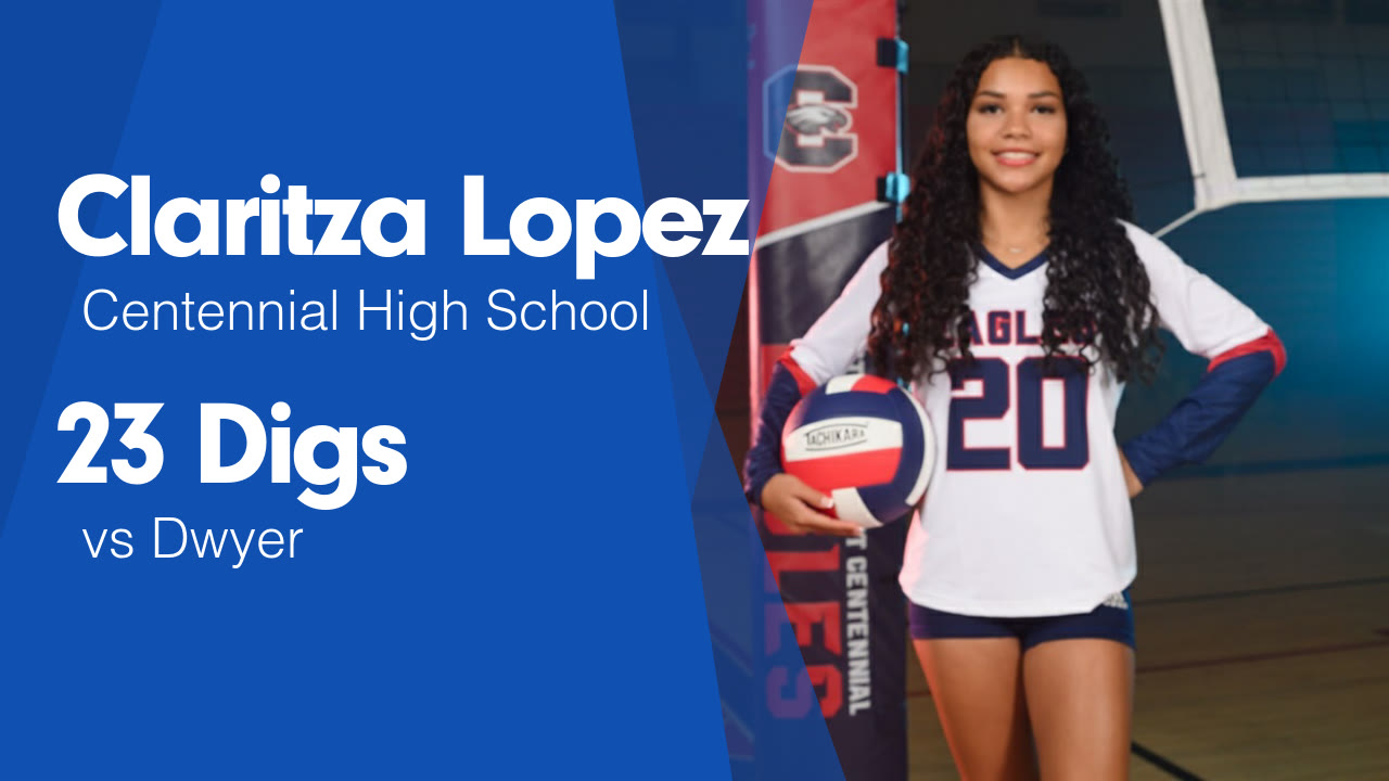 23 Digs vs Dwyer - Claritza Lopez highlights - Hudl