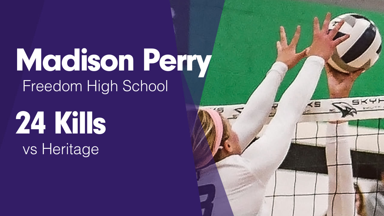 24 Kills vs Heritage - Madison Perry highlights - Hudl
