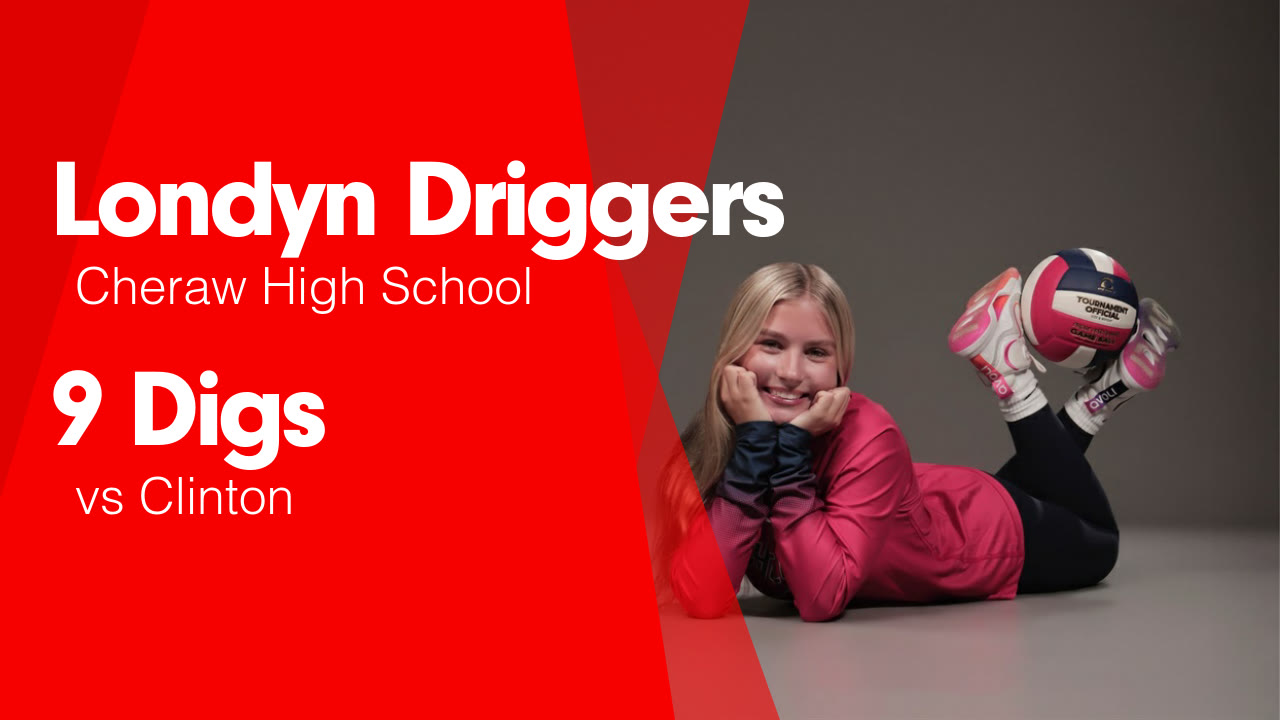 9 Digs vs Clinton - Londyn Driggers highlights - Hudl
